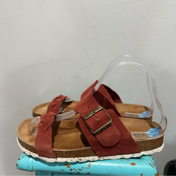 biostep | Shoes | Biostep Double Strap Rust Color Comfort Suede Sandal ...